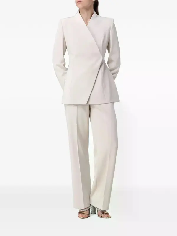 HANITA Asymmetric-front Coat - Neutrals