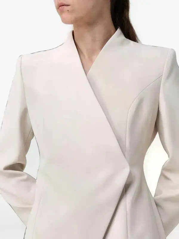 HANITA Asymmetric-front Coat - Neutrals