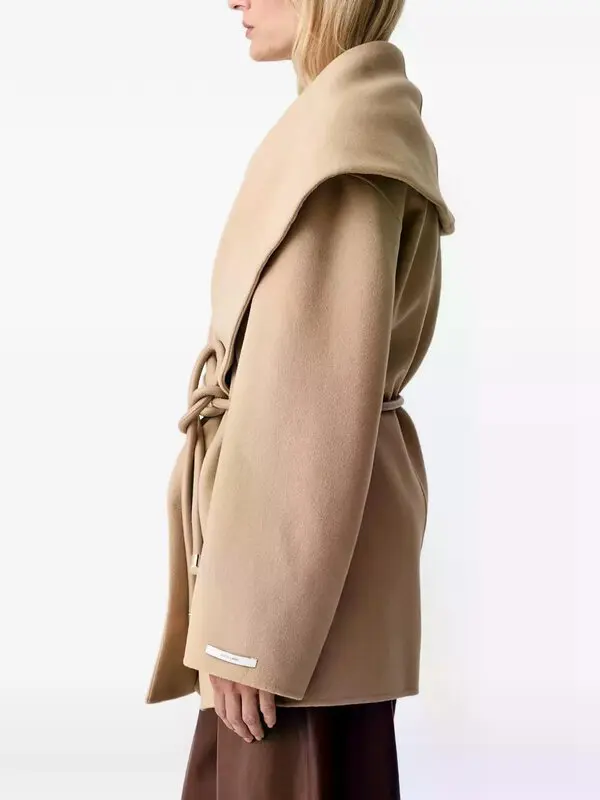 Sportmax Uguale Belted Shawl-collar Jacket