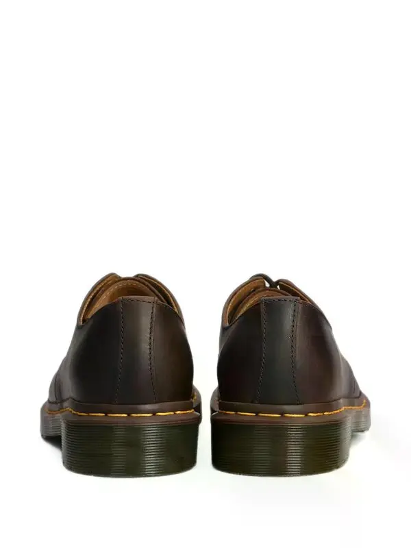 Dr. Martens 1461 Crazy Horse Contrast-stitch Lace-up Oxford Shoes - Brown