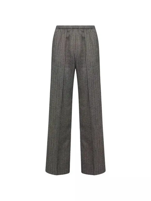 FORTE_FORTE Herringbone-pattern Trousers