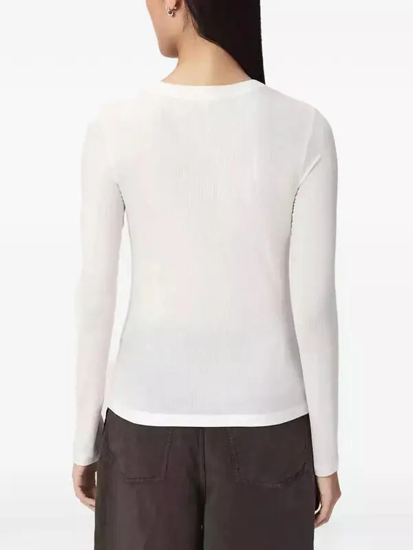 ALLSAINTS Logo-embroidered Ribbed T-shirt