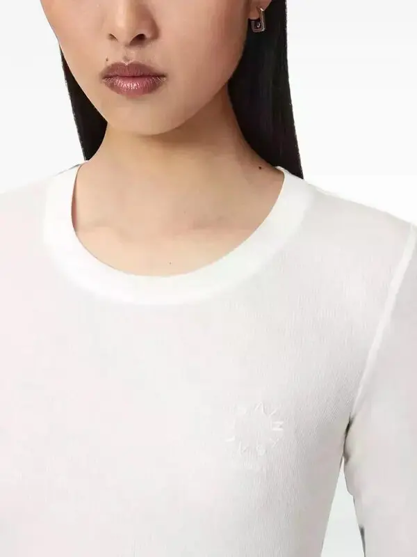 ALLSAINTS Logo-embroidered Ribbed T-shirt