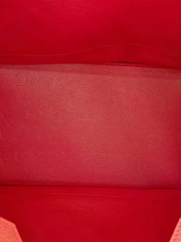 Hermès 2016 Clemence Birkin Retourne 35 Handbag - Red