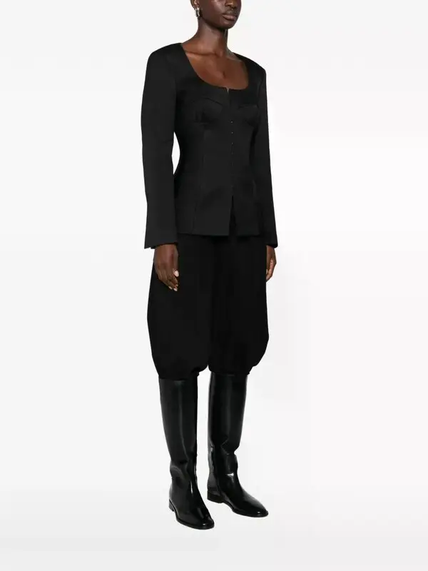 RÓHE Corset-style Hook-and-eye Jacket