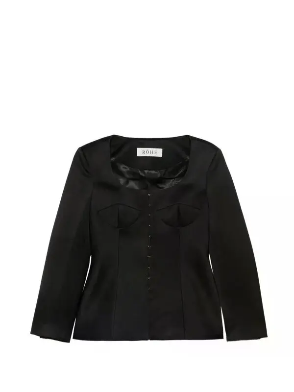 RÓHE Corset-style Hook-and-eye Jacket