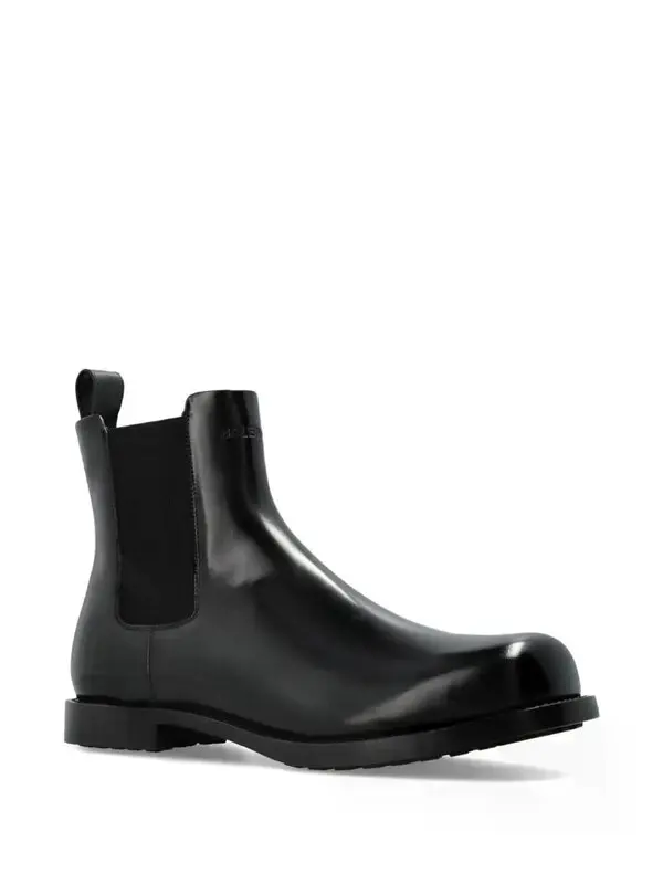 Balenciaga Leather Chelsea Boots - Black