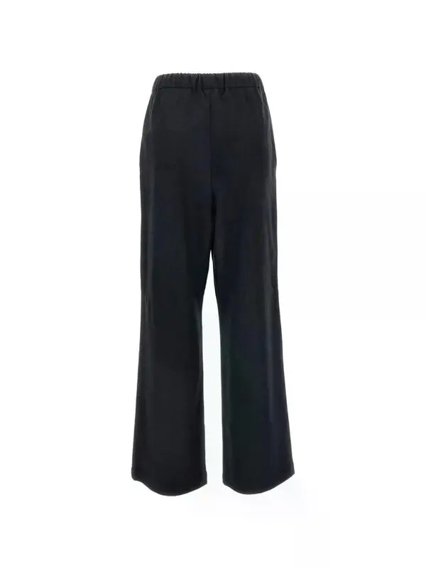 Barena Venezia Mado Flan Elasticated-waist Wide-leg Trousers - Grey