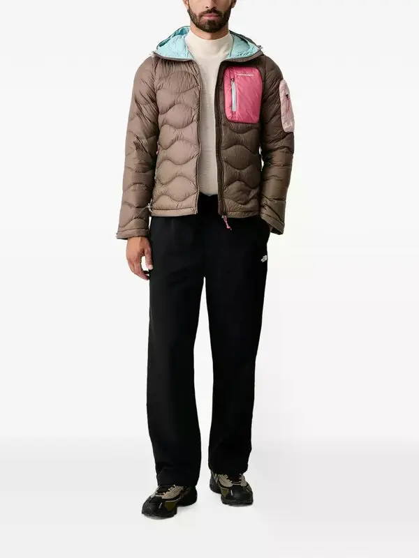 PEAK PERFORMANCE Quilted Hooded Jacket - Brown