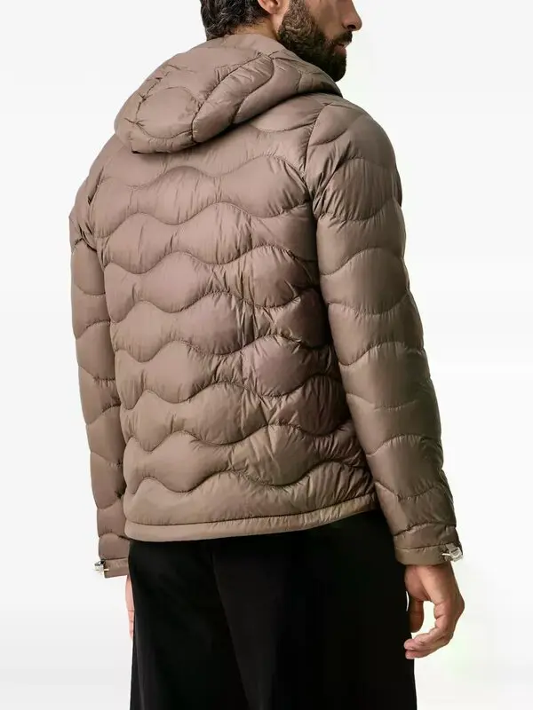 PEAK PERFORMANCE Quilted Hooded Jacket - Brown