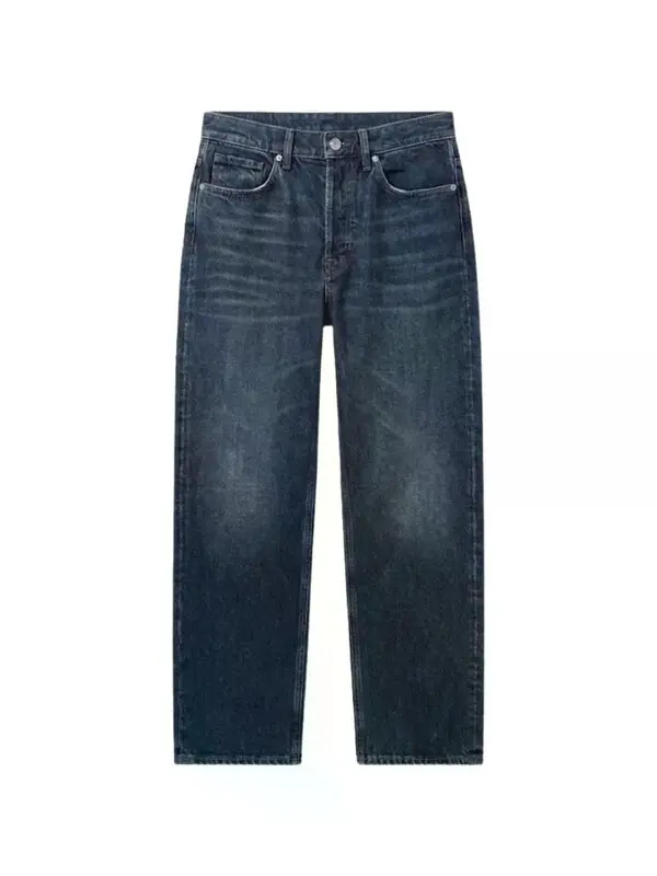 Moncler Faded Straight-leg Jeans - Blue