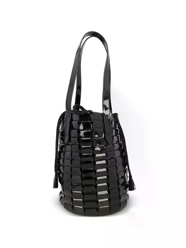 Dragon Diffusion Woven-design Leather Bucket Bag