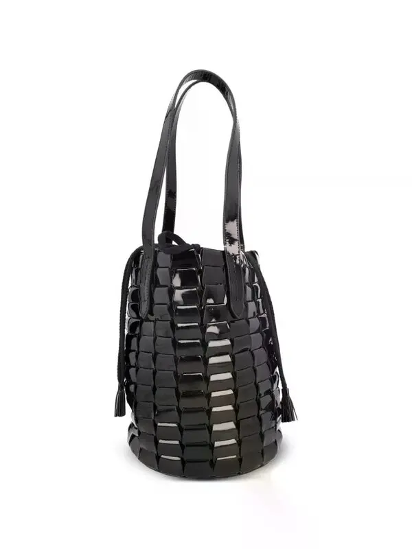 Dragon Diffusion Woven-design Leather Bucket Bag