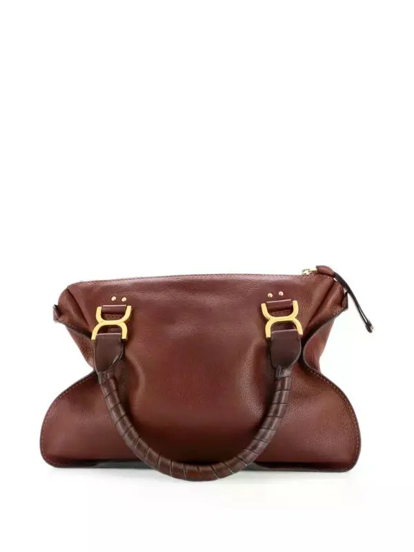 Chloé Marcie Leather Medium Shoulder Bag - Brown