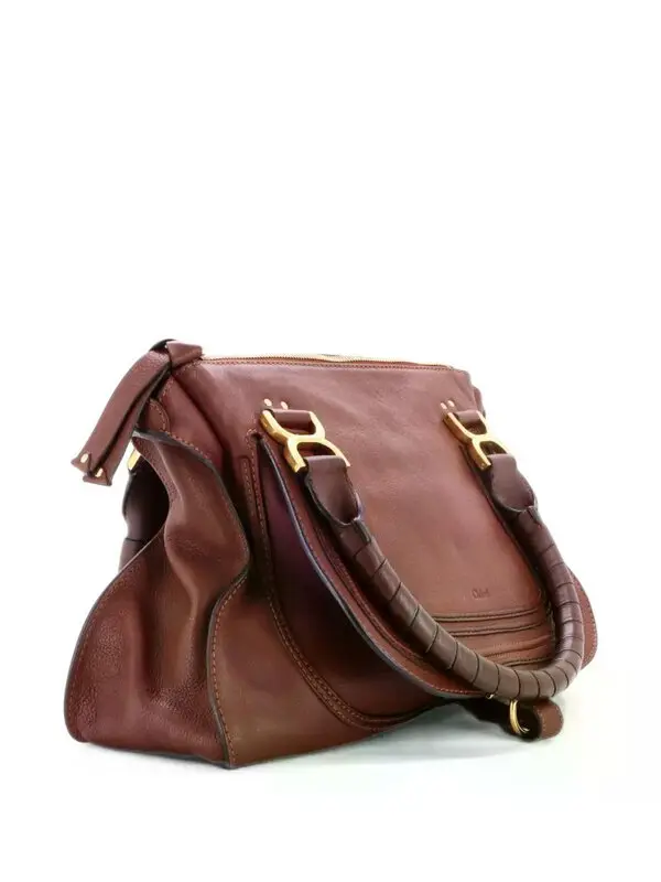 Chloé Marcie Leather Medium Shoulder Bag - Brown