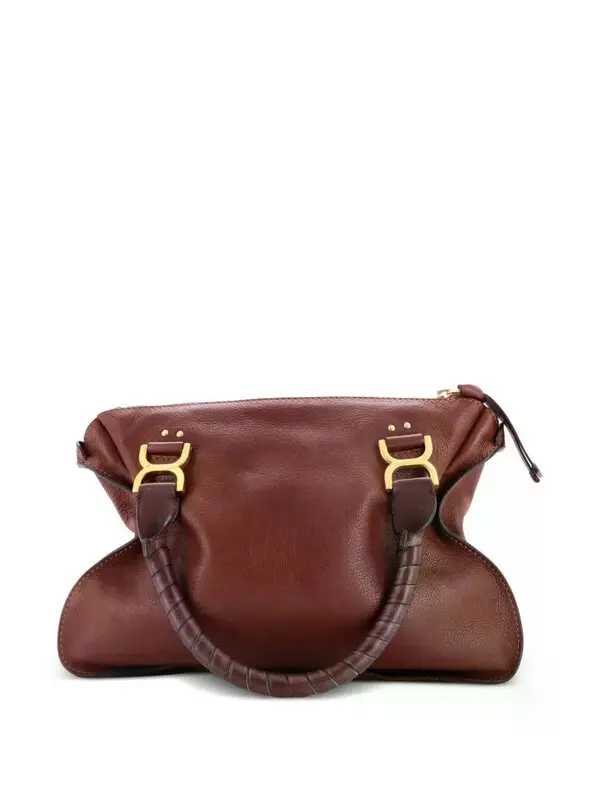 Chloé Marcie Leather Medium Shoulder Bag - Brown