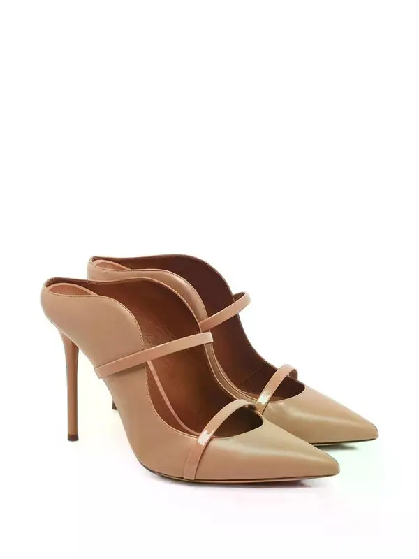MALONE SOULIERS Maureen Pointed-toe Mules - Neutrals