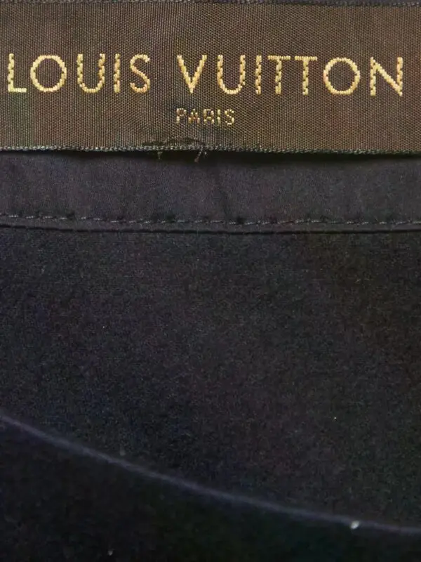 LOUIS VUITTON Contrasting-trim Flared Midi Skirt