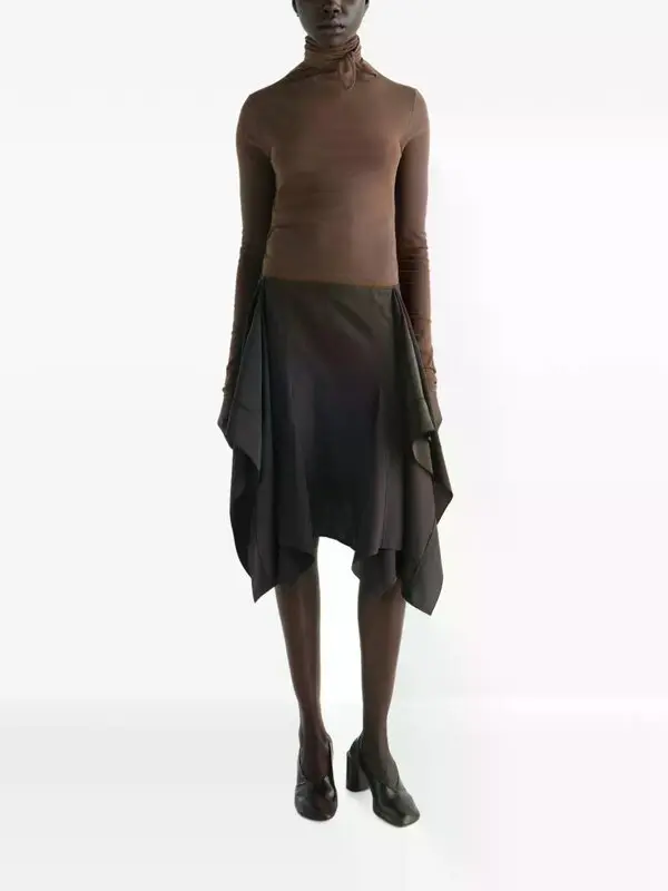 LEMAIRE Panelled Skirt In Silk And Viscose Cloth