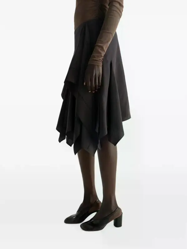 LEMAIRE Panelled Skirt In Silk And Viscose Cloth