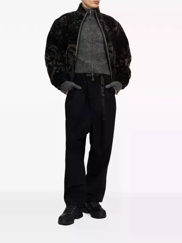 ROA Fleece Zip-up Jacket - Black