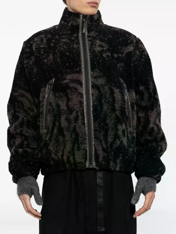 ROA Fleece Zip-up Jacket - Black