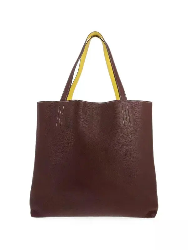 Hermès 2020 Double Sens Leather Tote Bag - Brown