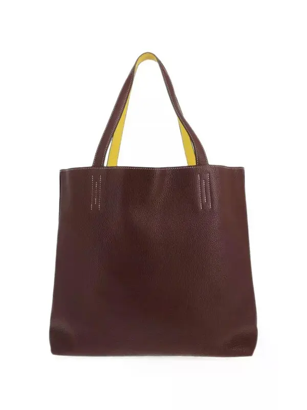 Hermès 2020 Double Sens Leather Tote Bag - Brown