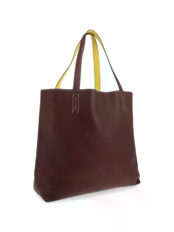 Hermès 2020 Double Sens Leather Tote Bag - Brown
