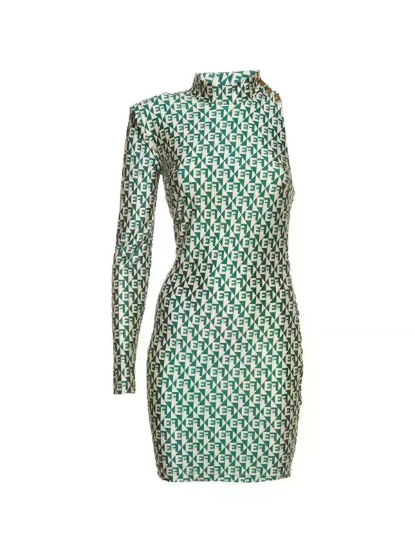 Elisabetta Franchi One-shoulder Mini Dress