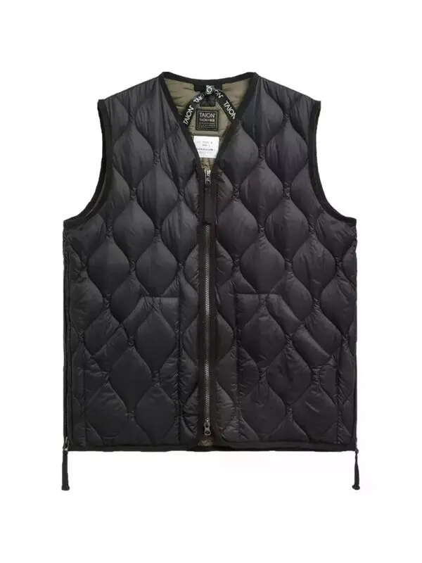 Taion V-neck Military Quilted Gilet