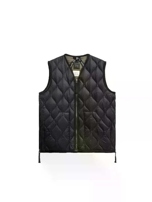 Taion V-neck Military Quilted Gilet