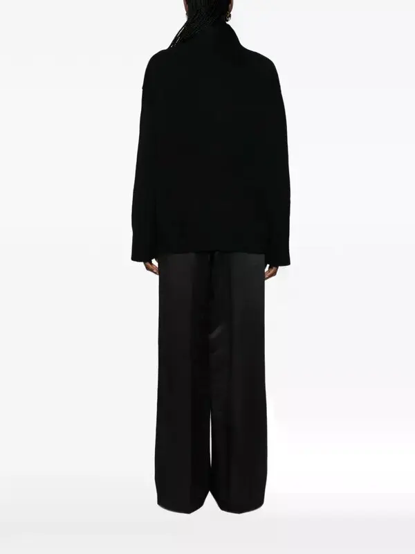 Soft Goat Ribbed-knit Roll-neck Sweater