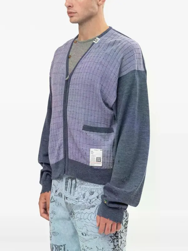 Mihara Yasuhiro Distressed Knit Cardigan