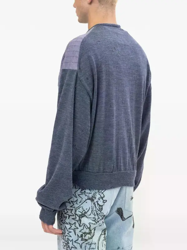 Mihara Yasuhiro Distressed Knit Cardigan