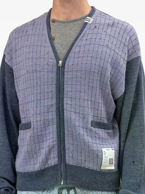Mihara Yasuhiro Distressed Knit Cardigan