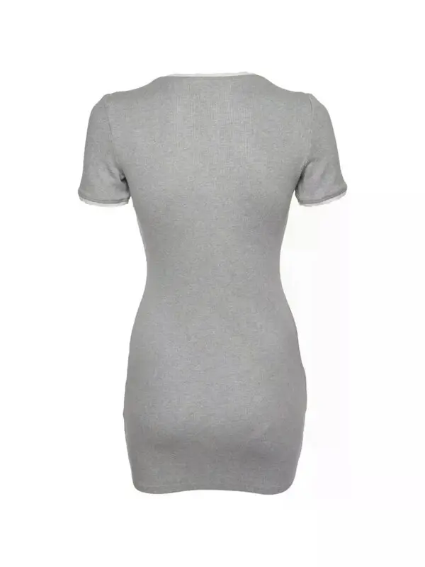 Miu Miu Rib-knit Contrast-trim Mini Dress