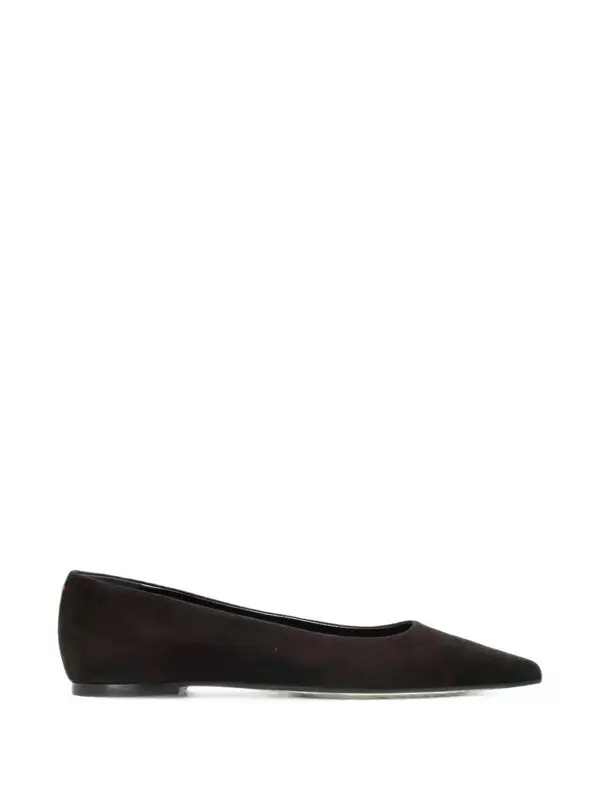 AeydĒ Cassy Suede Ballet Flats - Brown