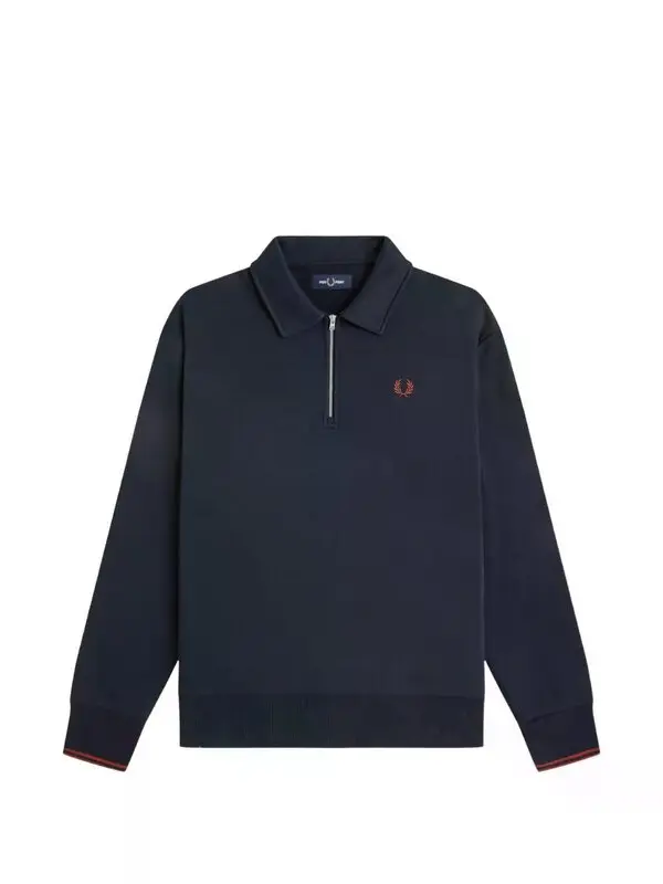 Fred Perry Half-zip Polo Shirt - Blue