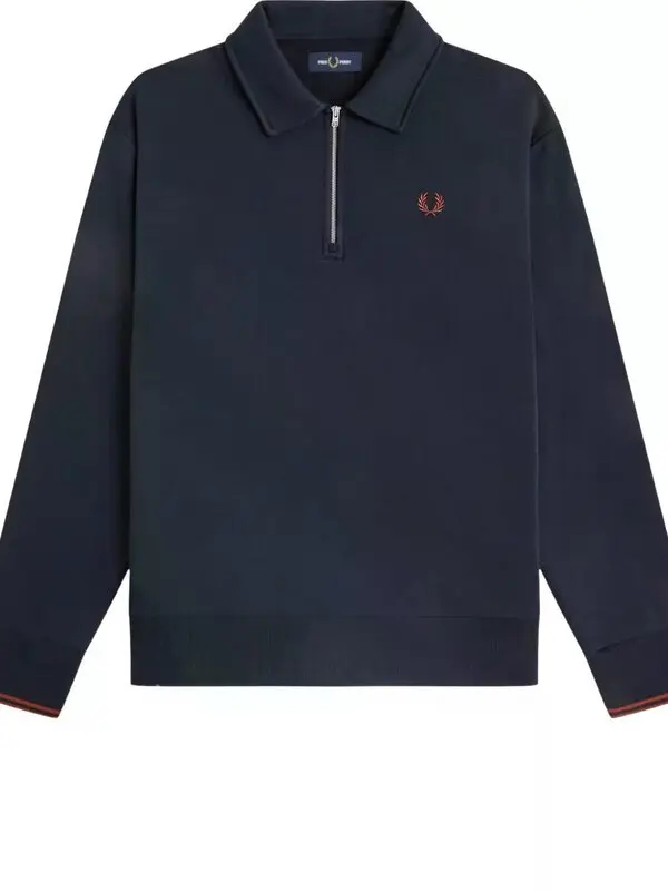 Fred Perry Half-zip Polo Shirt - Blue