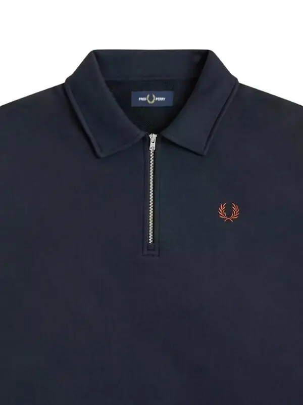 Fred Perry Half-zip Polo Shirt - Blue