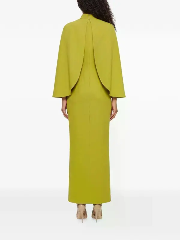 Elie Saab Cape Cady Embellished Maxi Dress