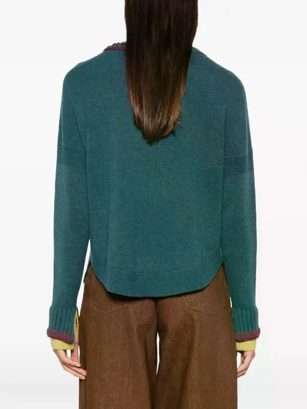 ROSANNA OCAMPO Aspen Whipstitch-trim Sweater