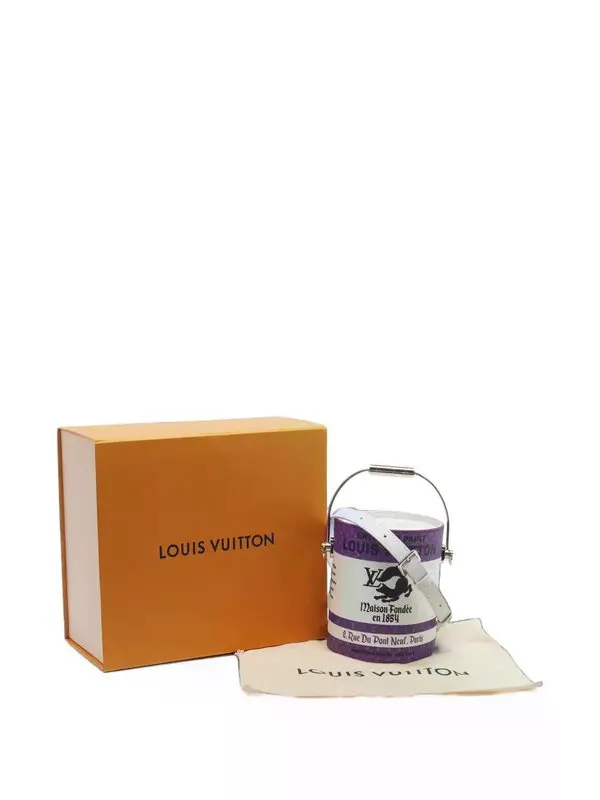 LOUIS VUITTON 2022 Paint Can Monogram Bucket Bag - Purple