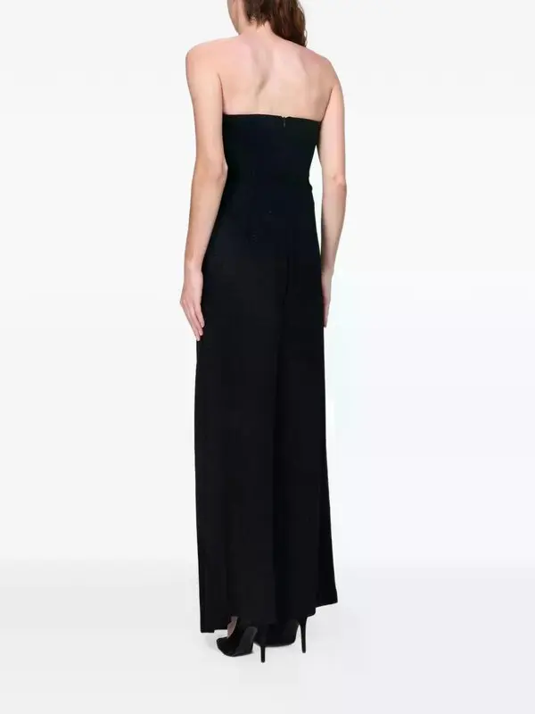 HANITA Ruffle-trimmed Glitter-effect Jumpsuit