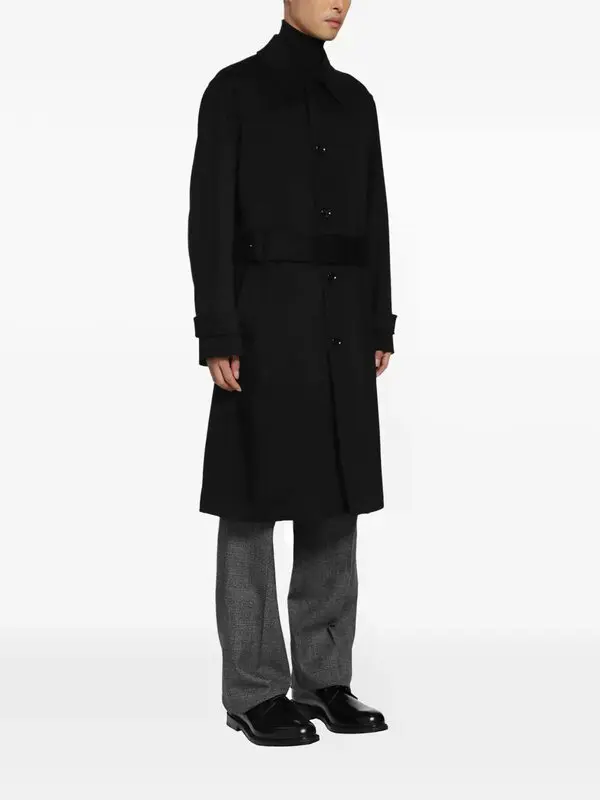 LARDINI Belted Single-breasted Trench Coat