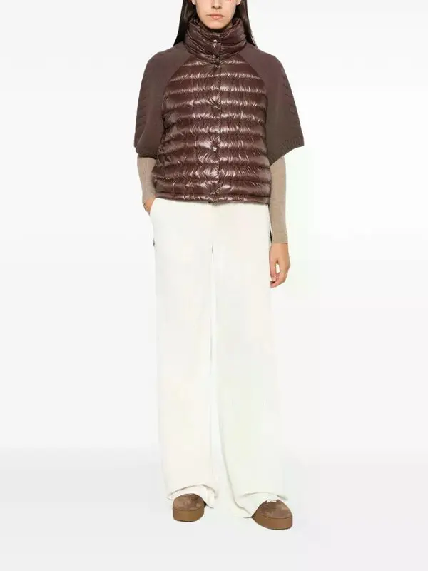 Herno Quilted Short-sleeve Jacket - Brown