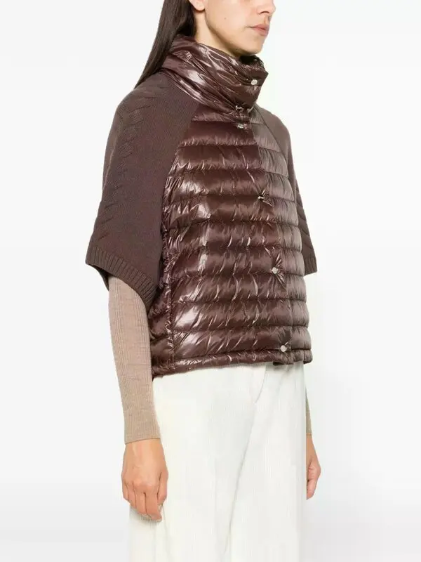 Herno Quilted Short-sleeve Jacket - Brown