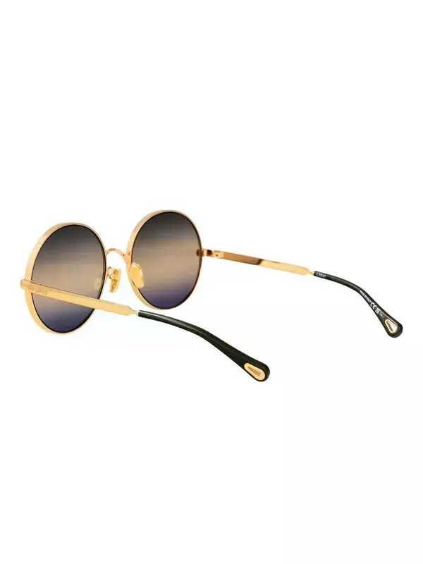 Chloé Aly Round-frame Sunglasses - Gold