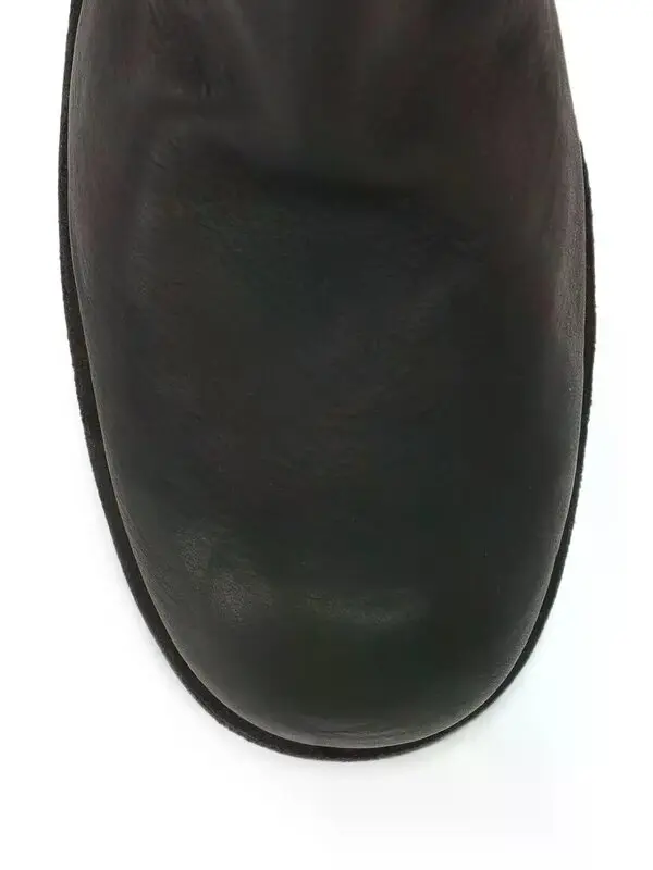 Guidi Rear-zip Leather Ankle Boots - Brown